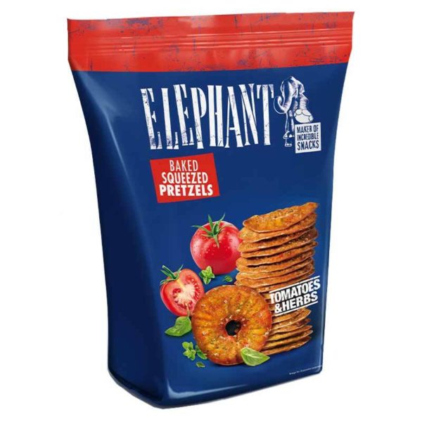 ELEPHANT Pretzels Ντομάτα & Βότανα, 70gr | Ζυθοπωλείο ... και τα συναφή ...